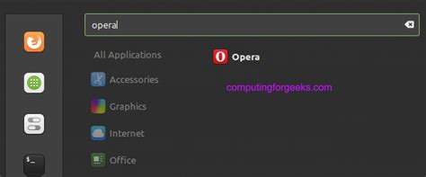 Install Opera Web Browser On Ubuntu 22042004 Computingforgeeks