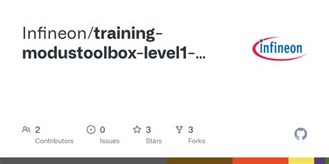 Github Infineontraining Modustoolbox Level1 Getting Started
