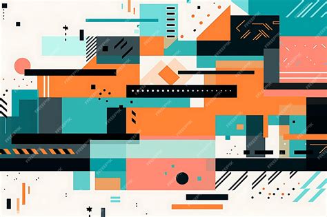 Premium Photo An Abstract Background Design Featuring Geometric Shapes In A Minimalist Style