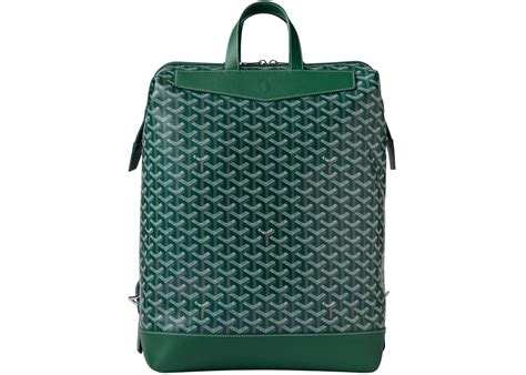 Goyard Cisalpin Backpack Green In Goyardine Canvaschevroches Calfskin