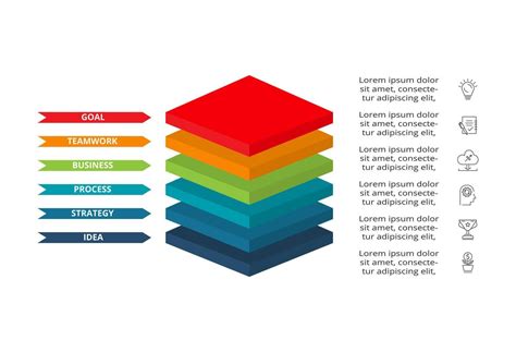 creativo concepto para infografía con pasos opciones partes o procesos negocio datos