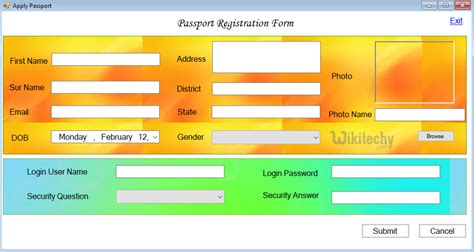 Passport Status Tracking System Passport Registration Form By Microsoft Award Mvp Learn In