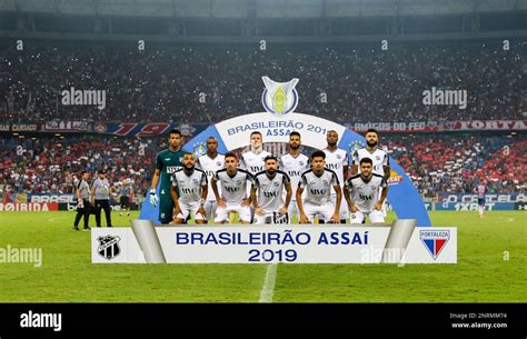 Ce Fortaleza Brasileiro A Fortaleza Vs Cear Ceara Players Pose For