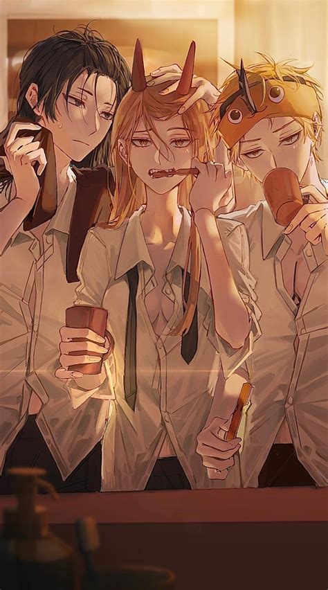 Power Denji And Hayakawa Aki Chainsaw Man Drawn By Blankk Danbooru