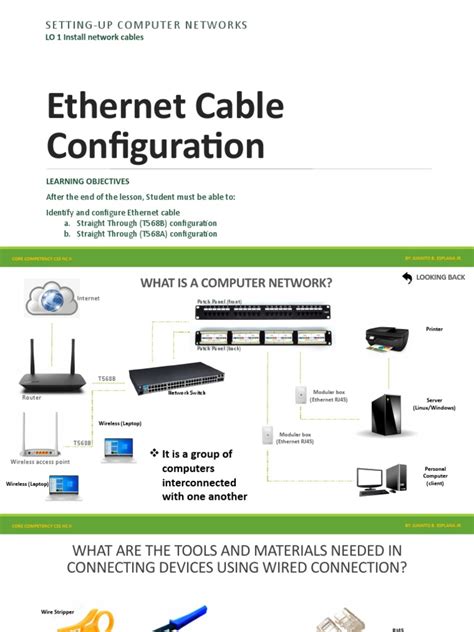 Ethernet Cable Configuration Pdf Computer Network Computing