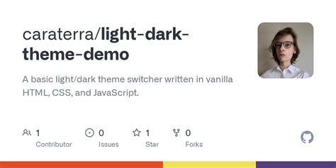 Github Caraterralight Dark Theme Demo A Basic Lightdark Theme