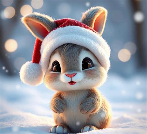 人工智能生成 兔子 圣诞节 Pixabay上的免费图片