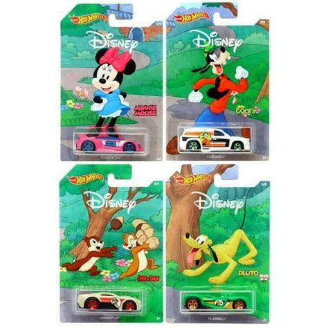 Hot Wheels Disney 90th Anniversary Mickey Mouse 4 Pack Set Walmart