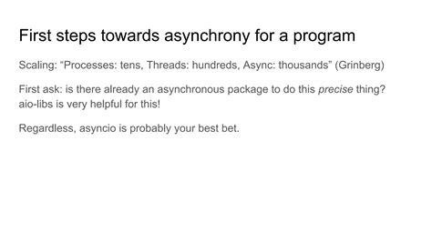 asynchronous python a gentle introduction ppt