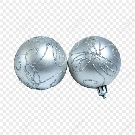 두 개의 실버 크리스마스 트리 장식 볼펜던트유럽식 Png 일러스트 무료 다운로드 Lovepik