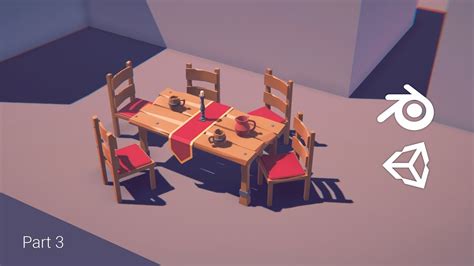 part 3 low poly style flat shading fantasy room interiors in