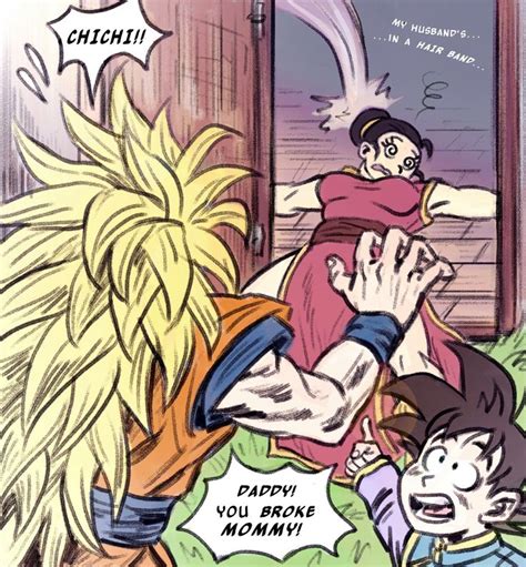 When Chi Chi Meet Ssj3 Goku Dragon Ball Super Manga Anime Dragon Ball Super Dragon Ball Artwork