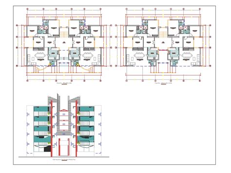 Planos De Edificio Departamentos En Lote De 160m2 En