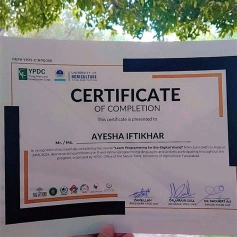 Ayesha Iftikhar On Linkedin Alhamdulillah Learn Programming For Biodigital World Sir