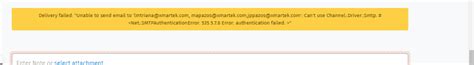 authentication failed technical assistance zammad community