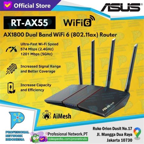 Promo Asus Rt Ax U Ax Wireless Router Dual Band Aimesh Wifi Ax Diskon Di Seller