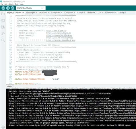 Blynk Compile Error Solved Blynk Community