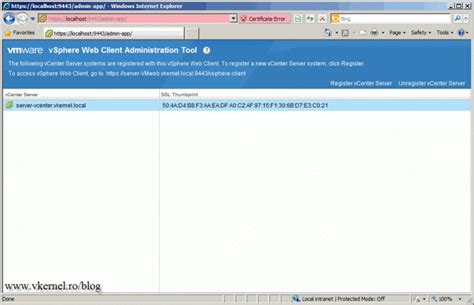 Registering Vcenter Server With Vsphere Web Client Server Adrian Costeas Blog