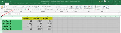 How To Make Negative Numbers Show Up In Red In Excel