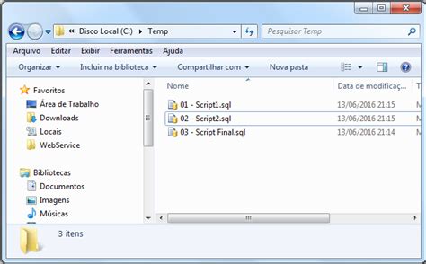SQL Server Como Executar Em Batch Todos Os Scripts Sql De Uma Pasta