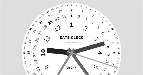 Date Clock Analog Layers Of Date And Time An Holistic Horologe Of