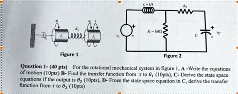 Solved Text L 1h R Wmm 0000 Figure 1 Figure 2 Question 1 40 Pts For The Rotational