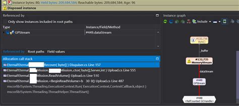 C Net Memory Leaking With Threadabort And Using Statement