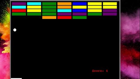Simple Breakout Game Using Python 3 And The Turtle Module Youtube