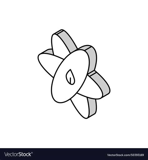 Atom Ecosystem Isometric Icon Royalty Free Vector Image
