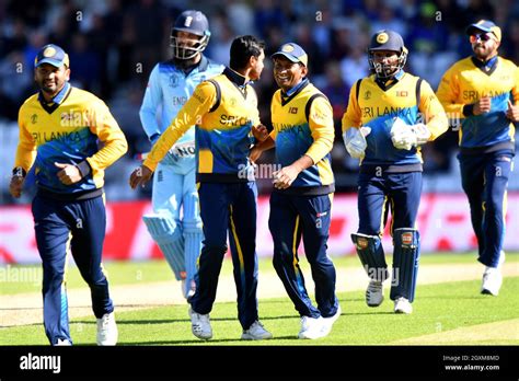 Sri Lankas Dhananjaya De Silva Celebrates As Englands Moeen Ali Is