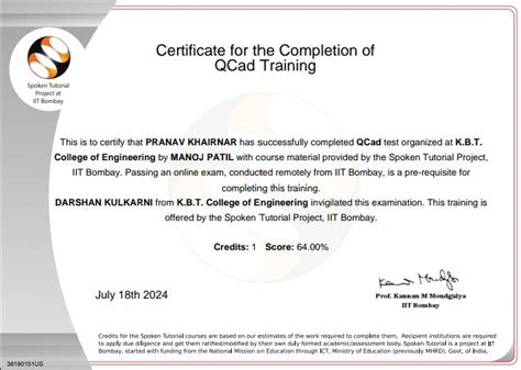 Pranav Khairnar On Linkedin Certificate For The Completion Of Qcad Training This Training Is