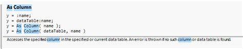 solved column vs as column vs datable column vs dt as name column