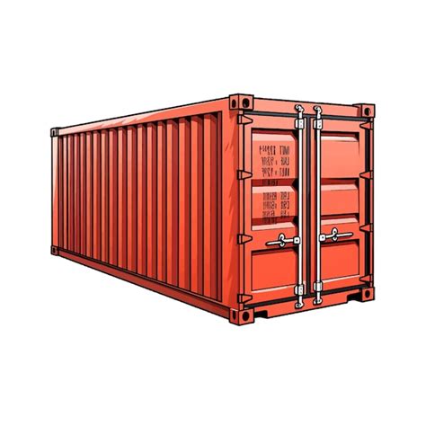 Container Vector Clipart White Background Premium Ai Generated Vector