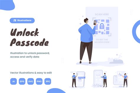Unlock Passcode Illustration Pack Free Download Crime Security Illustrations IconScout