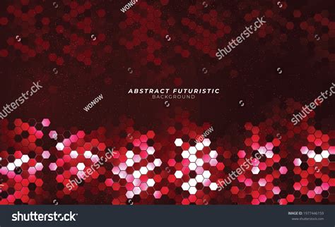 Art Hexagons Technology Background Abstract Communication Stock Vector