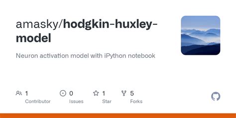 GitHub Amasky Hodgkin Huxley Model Neuron Activation Model With IPython Notebook