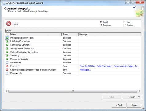 What To Do When The Import And Export Wizard Fails Part I Imports Sqlservercentral