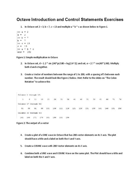 0106 Octave Control Statements Download Free Pdf Sine Trigonometric Functions