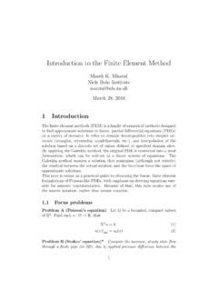 Introduction To The Finite Element Method Introduction To The Finite