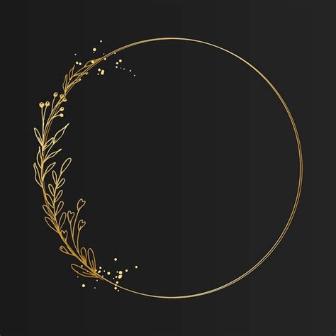 Round Logo Black Background