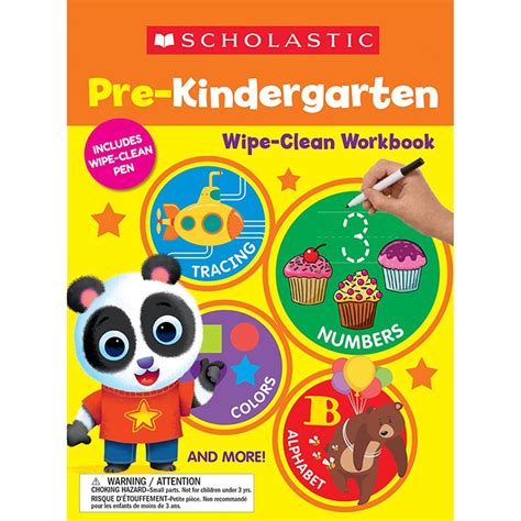 Pre K Wipe Clean Workbook Sc 1338887580 Scholastic Teaching