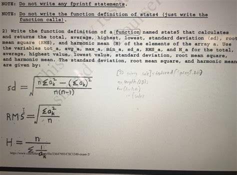 Solved Note Do Not Write Any Fprintf Statements Note Do