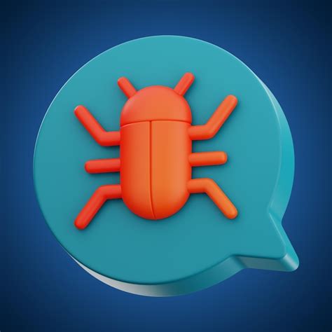 Premium Photo Premium Cyber Debug Icon 3d Rendering On Isolated
