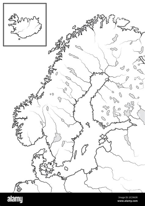Map Of The Scandinavian Lands Scandinavia Sweden Norway Finland