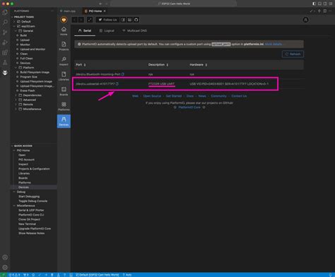 Esp32 Cam Platformio How To Upload Your First Program Code