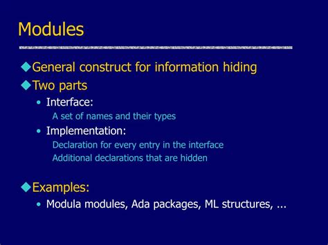 Ppt Modularity And Object Oriented Programming Powerpoint Presentation Id6247793