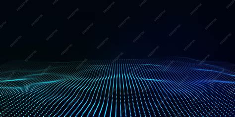 Premium Vector Big Data Futuristic Technology Blue Background Cyber
