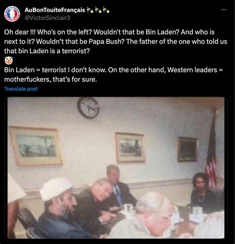 Real Photo Of Osama Bin Laden Meeting With George W Or George Hw Bush