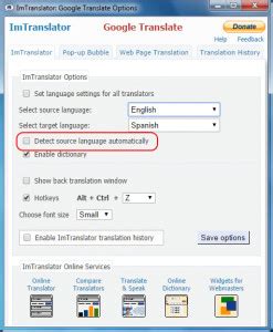 Disable Language Detection ImTranslator ImTranslator