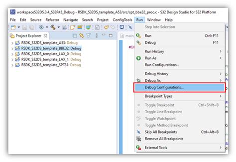 Howto Debugging Bbe32 Dsp On S32r45 Using S32 Debugger Nxp Community